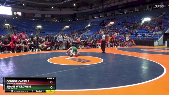150 lbs Finals (8 Team) - Brant Widlowski, Coal City vs Connor Cassels ...