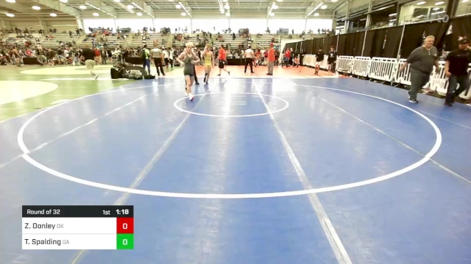 120 lbs Round Of 32 - Tanner Spalding, GA vs Zane Donley, OK
