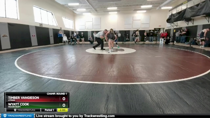 138 lbs Champ. Round 1 - Wyatt Cook, Moorcroft vs Timber Vangieson, Lyman