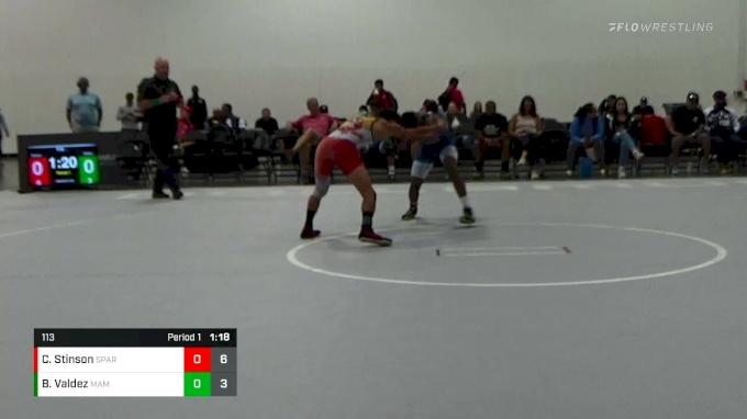 113 lbs Round 2 (6 Team) - Cameron Stinson, Spartan RTC Elite/BOTE vs ...