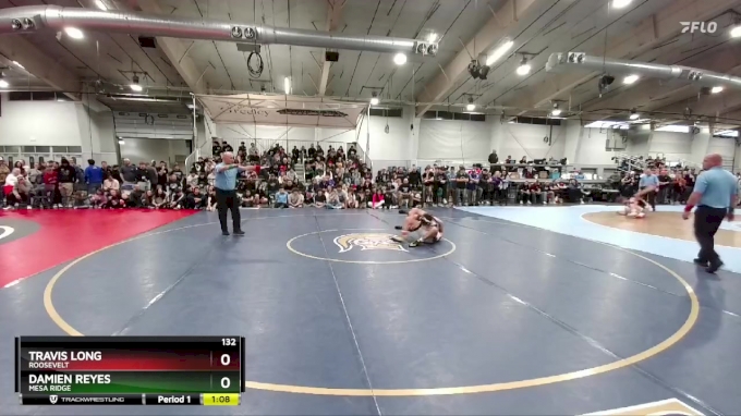132 lbs 1st Place Match - Travis Long, Roosevelt vs Damien Reyes, Mesa ...