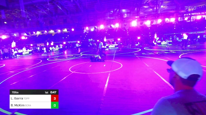 70 lbs Semifinal - Laurence Ibarra, Toppenish USA WC vs Branz McKim ...