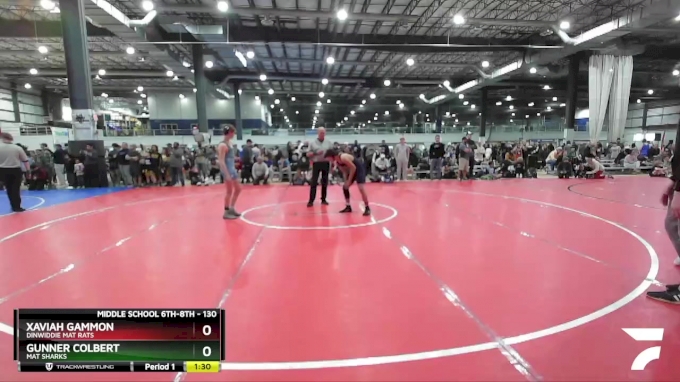 130 lbs Quarterfinal - Gunner Colbert, Mat Sharks vs Xaviah Gammon ...