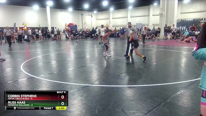 106 lbs Finals (8 Team) - Russ Haas, Monrovia Bulldogs vs Corbin ...