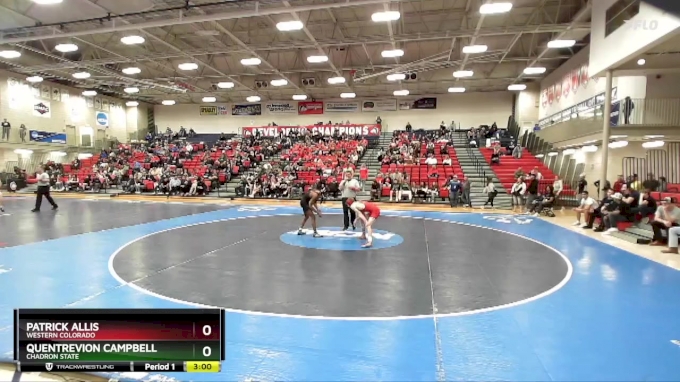 133 lbs Semifinal - Quentrevion Campbell, Chadron State vs Patrick ...
