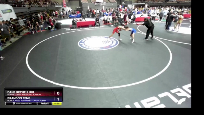126 lbs Champ. Round 1 - Dane Rechelluul, Lion Of Judah Wrestling ...