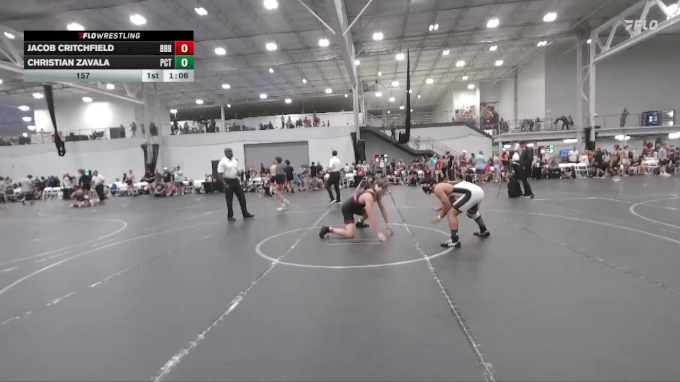 157 lbs Round 2 (6 Team) - Jacob Critchfield, Barn Brothers BlueWave vs ...
