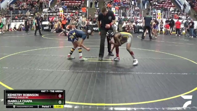 92 lbs Cons. Semi - Kemistry Robinson, Ferndale Eagles WC vs Isabella ...