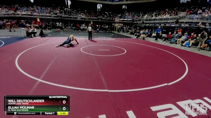 6A 150 lbs Quarterfinal - Elijah Molinar, El Paso Eastwood vs Will ...