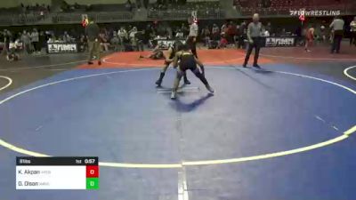 81 lbs Consolation - Kortney Akpan, Avengers Wrestling vs Dominic Olson ...