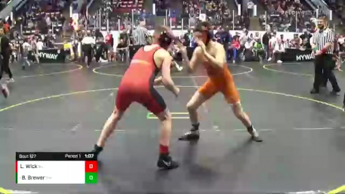 100 lbs 1st Place Match - Brody Brewer, Dowagiac WC vs Lucas Wick ...