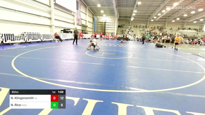 95 lbs Rr Rnd 2 - Nathan Klingensmith, Young Guns Red vs Nolan Rice ...