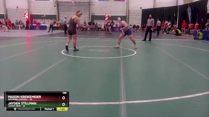 195 lbs Finals (8 Team) - Mason Kreikemeier, Raymond Central vs Jayden ...