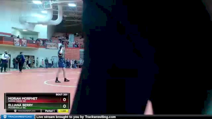 95 lbs Champ. Round 1 - Elliana Berry, Mooresville WC vs Moriah Morphet ...