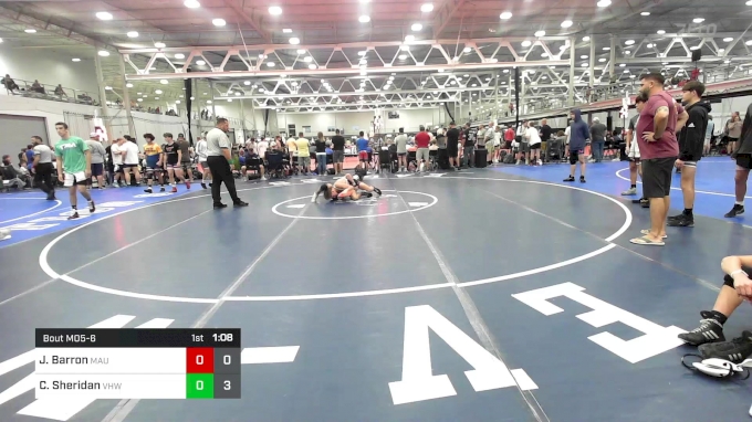 108 lbs Quarterfinal - Johnny Barron, Mauraders vs Connor Sheridan ...