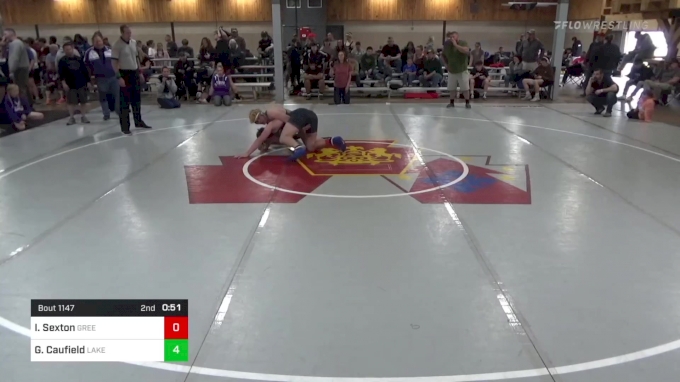 189 lbs Quarterfinal - Isaiah Sexton, Greene vs Gabriel Caufield, Lake ...
