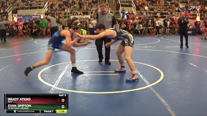 152 lbs Champ. Round 1 - Evan Simpson, Olentangy Orange vs Brady Atkins ...
