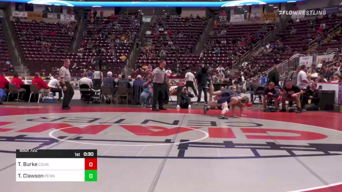 113 lbs Consi Of 8 #1 - Tony Burke, Council Rock North vs Travis ...