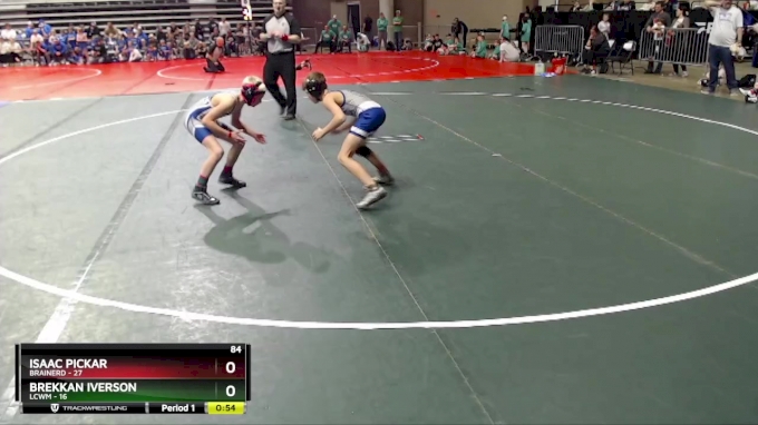 84 lbs Placement (4 Team) - Isaac Pickar, Brainerd vs Brekkan Iverson, LCWM