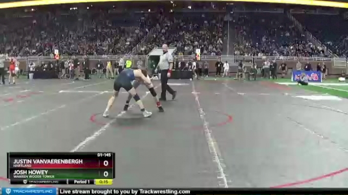 D1-145 lbs Cons. Semi - Josh Howey, Warren Woods Tower vs Justin ...