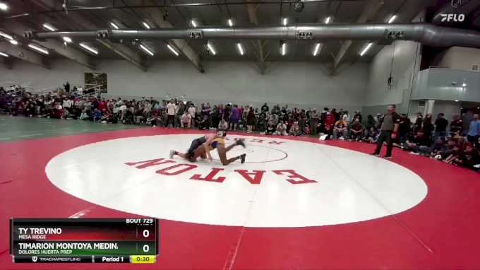 120 lbs Cons. Round 2 - Timarion Montoya Medina, Dolores Huerta Prep vs ...