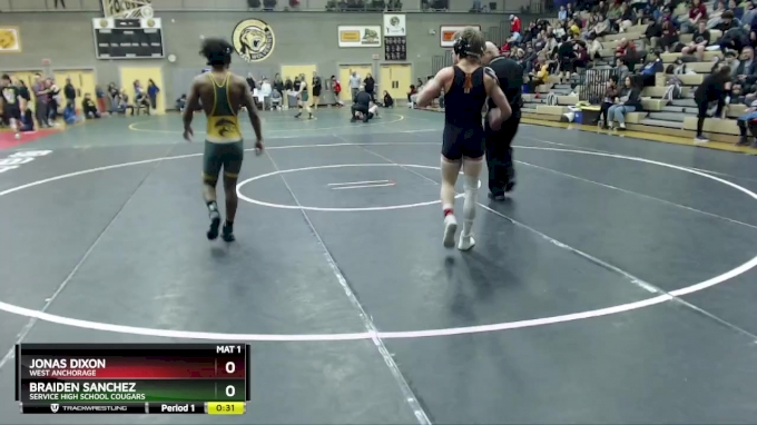 135 lbs 3rd Place Match - Braiden Sanchez, Service High School Cougars ...