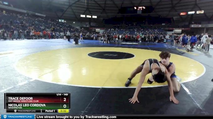 149 lbs Quarterfinal - Trace Defoor, Mat Demon Wrestling Club vs ...