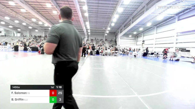 145 lbs Quarterfinal - Finn Solomon, Young Guns Black vs Bryce Griffin ...