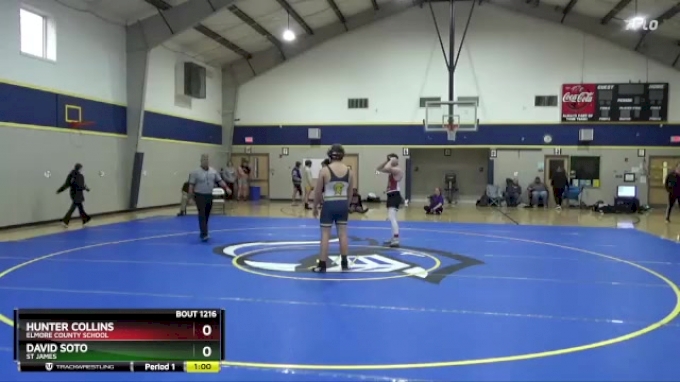 177 lbs Cons. Round 2 - Hunter Collins, Elmore County School vs David ...