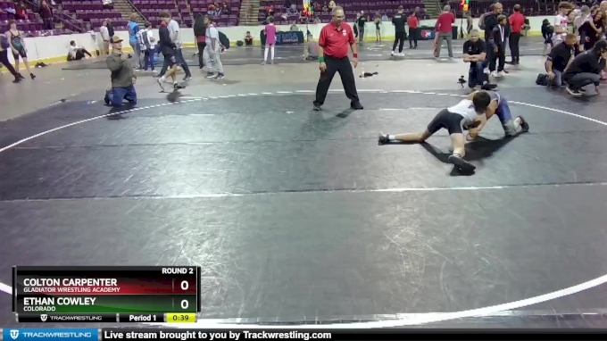 118-119 lbs Round 2 - Ethan Cowley, Colorado vs Colton Carpenter ...