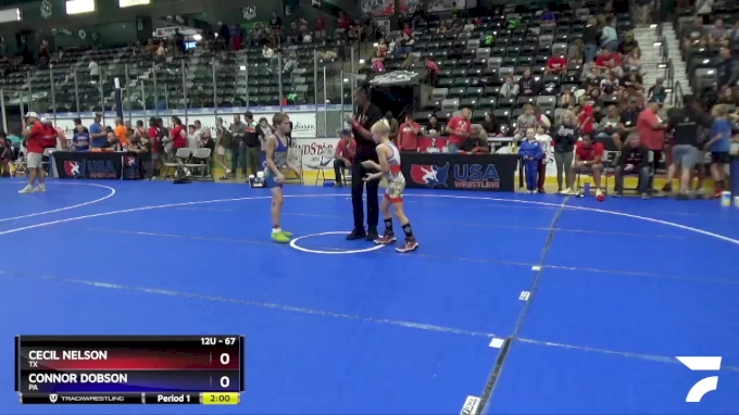 67 lbs Cons. Round 5 - Cecil Nelson, TX vs Connor Dobson, PA