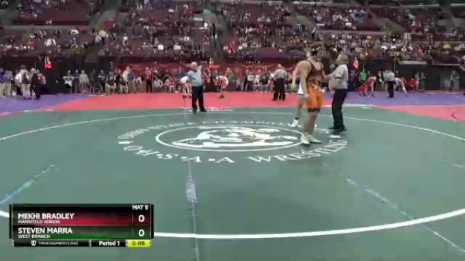 D2-215 lbs 7th Place Match - Mekhi Bradley, Mansfield Senior vs Steven ...