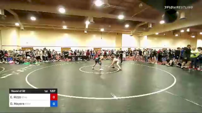 71 lbs Round Of 32 - Evan Rizzo, Seasons Freestyle Club vs David Mayora ...