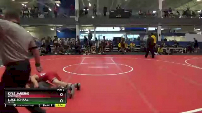 110 lbs Round 5 - Luke Schaal, Green vs Kyle Jardine, Wadsworth