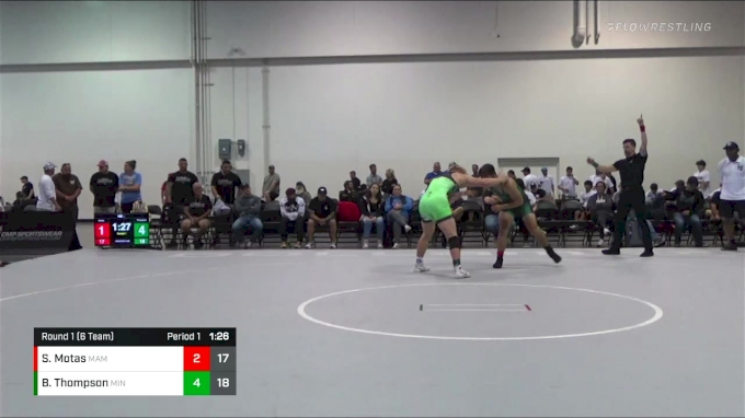 182 lbs Round 1 (6 Team) - Sunni Motas, Black Mambas vs Brayden ...