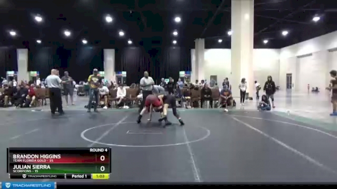 120 lbs Round 4 (6 Team) - Brandon Higgins, Team Florida Gold vs Julian ...