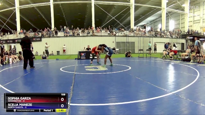108 lbs Round 4 (6 Team) - Sophia Garza, Washington vs Scelia Maneze ...