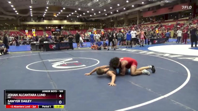 165 lbs Cons. Round 4 - Johan Alcantara Lund, MN vs Sawyer Dailey, WI