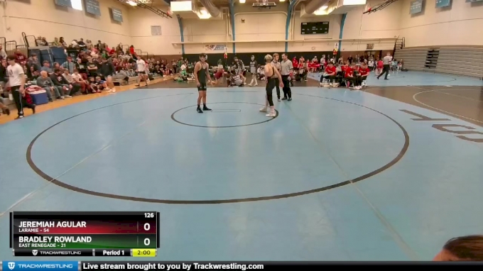 126 lbs Round 1 (10 Team) - Jeremiah Agular, Laramie vs Bradley Rowland ...