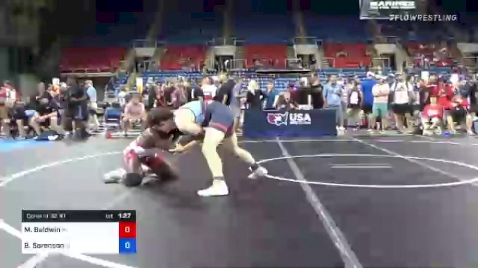 170 lbs Consi Of 32 #1 - Michael Baldwin, Michigan vs Britton Sorenson ...