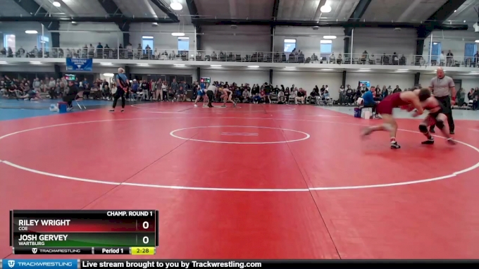 149 lbs Champ. Round 1 - Josh Gervey, Wartburg vs Riley Wright, Coe