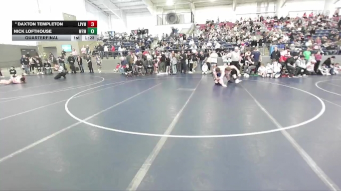 190 lbs Quarterfinal - Daxton Templeton, Lone Peak Youth Wrestling vs ...