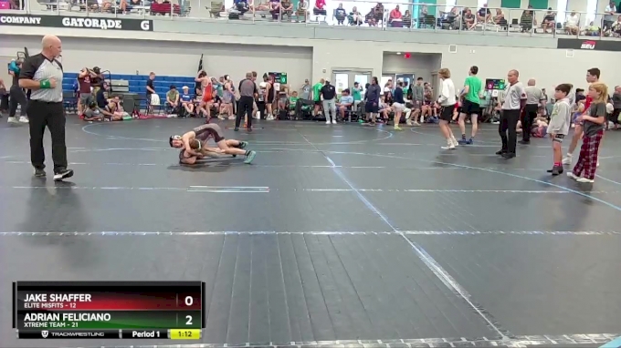 96 lbs Finals (8 Team) - Adrian Feliciano, Xtreme Team vs Jake Shaffer ...