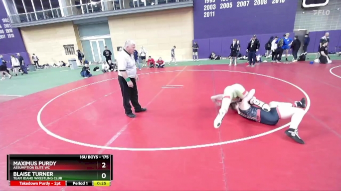 175 lbs Cons. Round 4 - Maximus Purdy, Assumption Elite WC vs Blaise ...