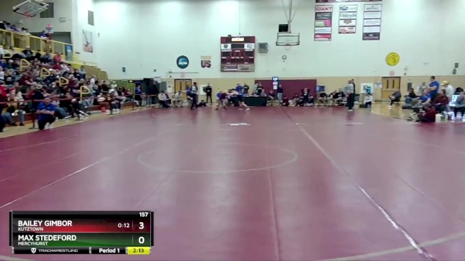 157 lbs 3rd Place Match - Bailey Gimbor, Kutztown vs Max Stedeford ...
