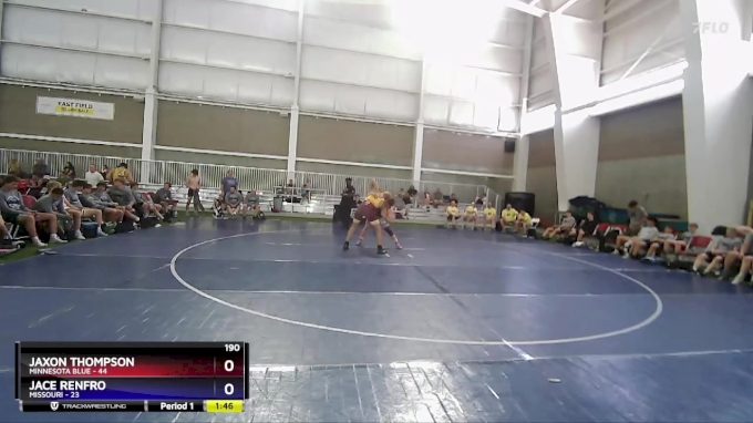 190 lbs Round 3 (8 Team) - Jaxon Thompson, Minnesota Blue vs Jace ...