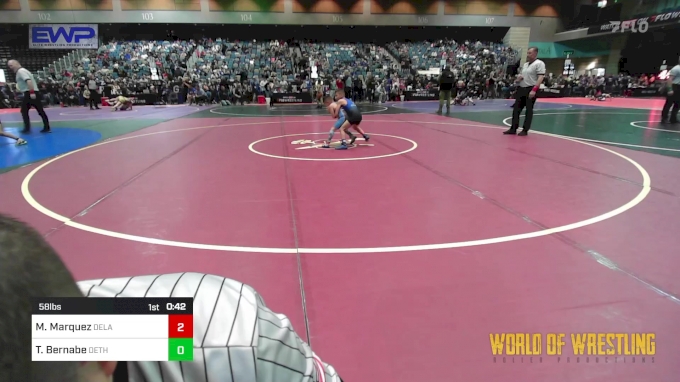 58 lbs Consi Of 8 #1 - Marcus Marquez, Delano Diablos vs Titus Bernabe ...