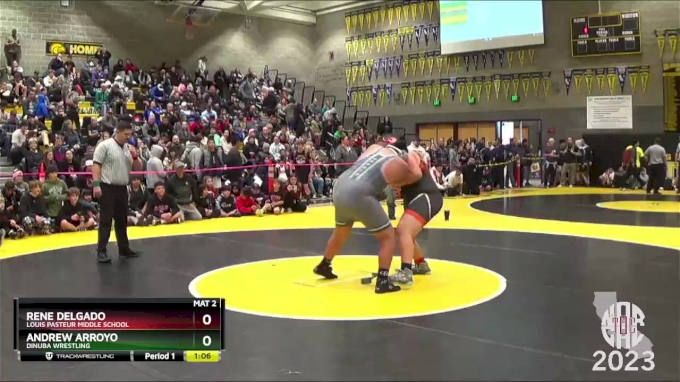 235 lbs 1st Place Match - Andrew Arroyo, Dinuba Wrestling vs Rene ...