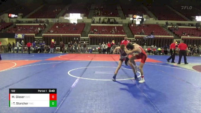 102 lbs Cons. Semi - Trey Starcher, Forsyth Wrestling Club vs Max ...