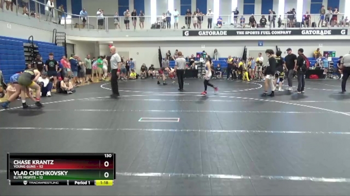 130 lbs Round 4 (8 Team) - Chase Krantz, Young Guns vs Vlad Chechkovsky ...